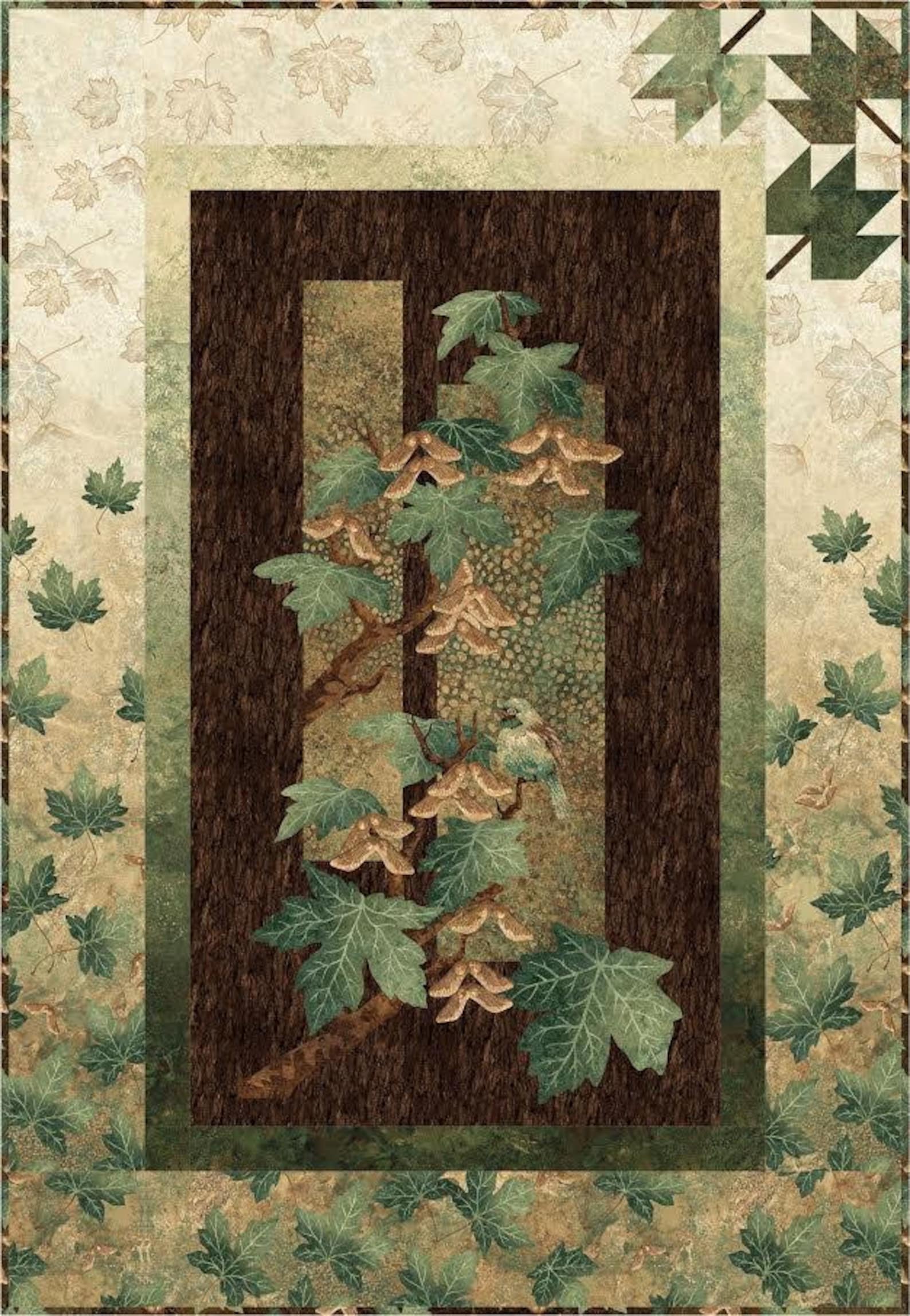 Autumn Splendor Maplewood Quilt pattern Northcott Fabric | Etsy