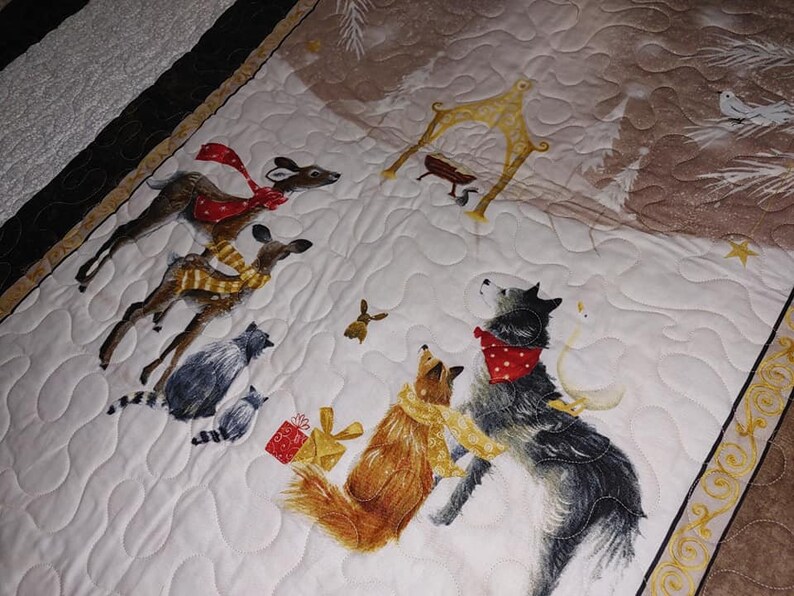 Five Star Quilt Kit Nativity Panel Easy to Make Woodland - Etsy