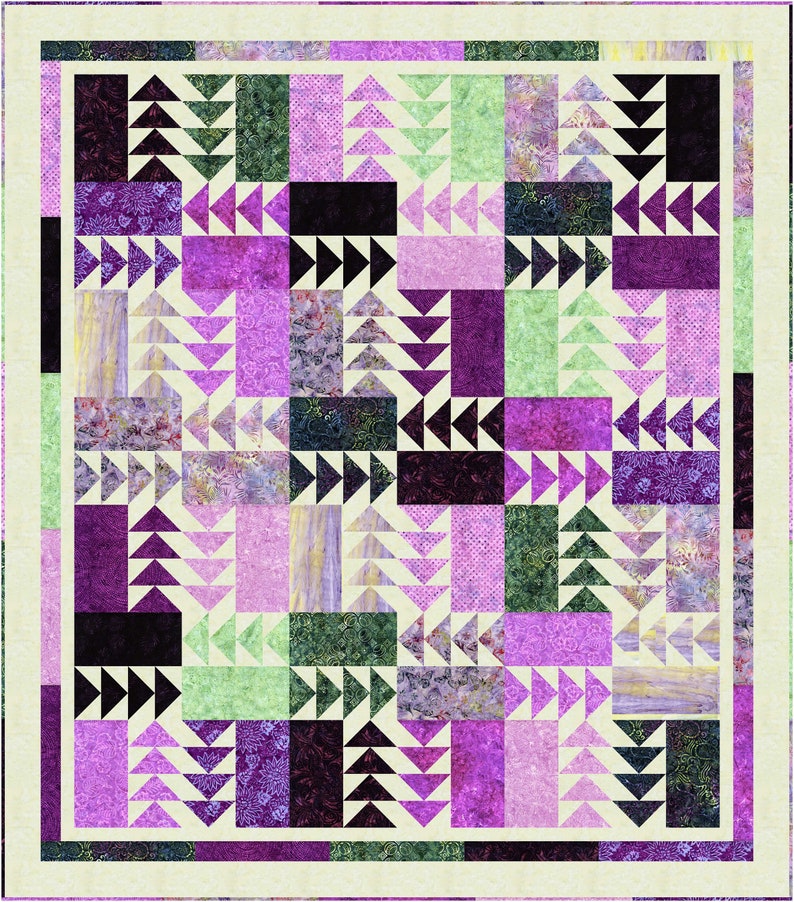 Rush Hour Quilt Pattern Batiks Timeless Treasures - Etsy