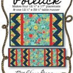 Directions for Quilted Place Mats and Runner Pattern Set, Potluck, Miss ...