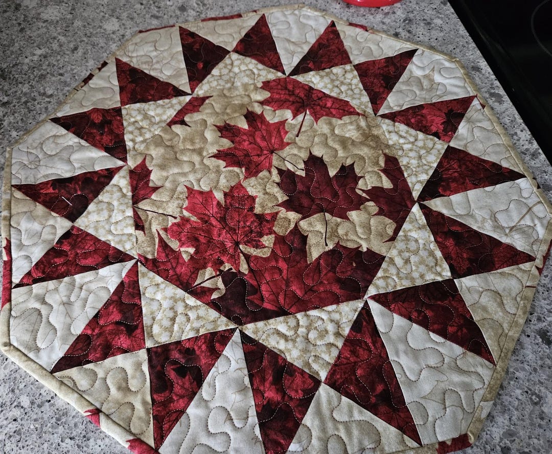 Canadian Themed Table Topper Quilt Kit, Sunburst, the Fabric Addict ...