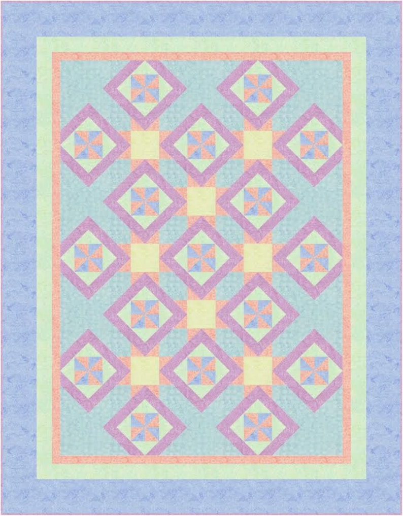 Cartwheels, Quilt Pattern, Easy, Dear Stella, Peppered Cotton, Studio E ...