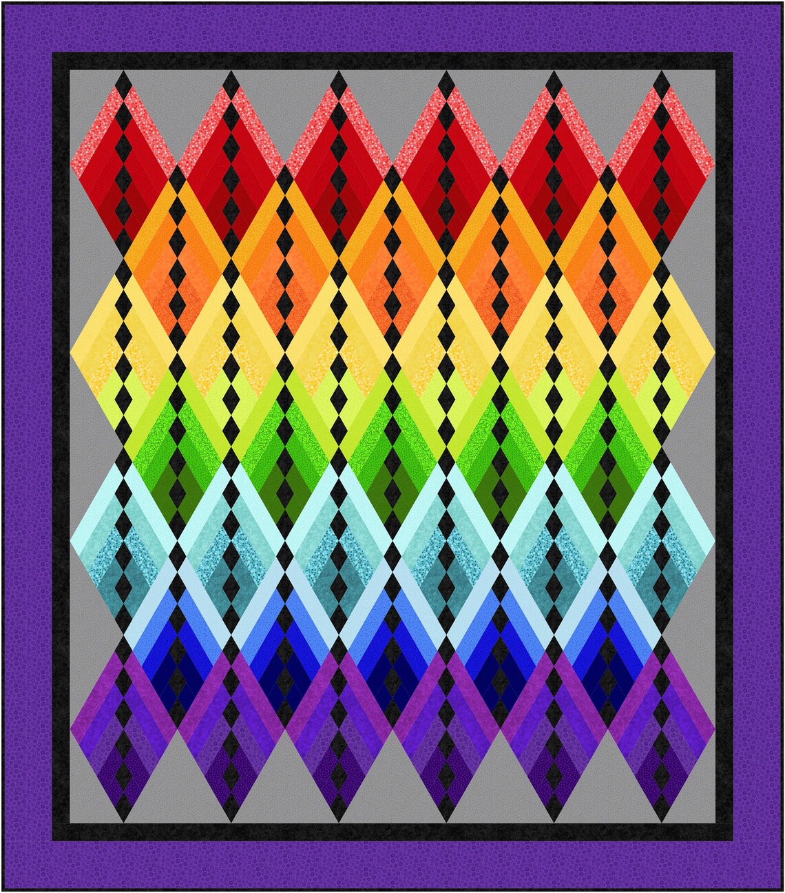 Diamond Drops Quilt Pattern. Hard Copy. - Etsy