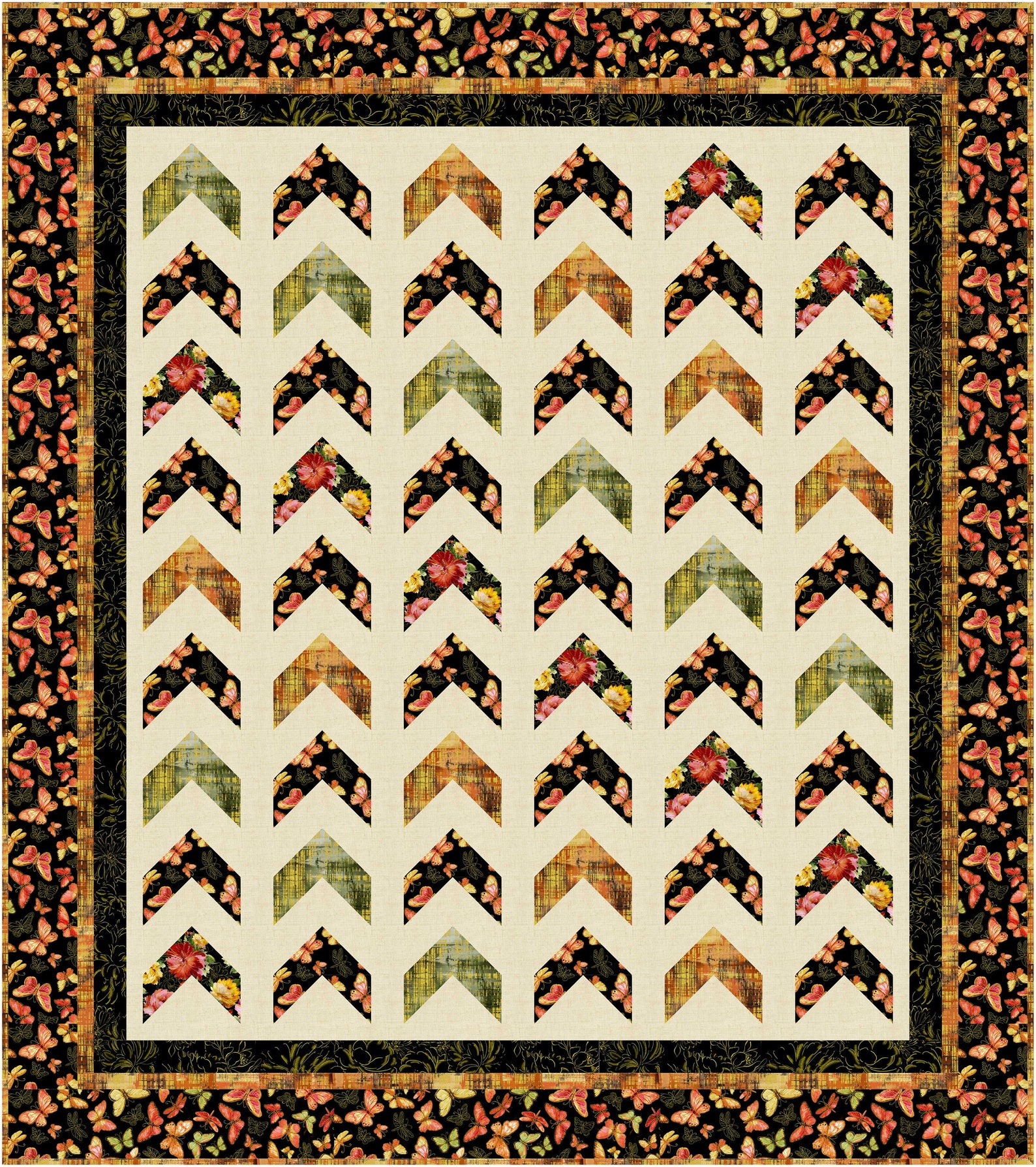 Going Forward Quilt Pattern, the Fabric Addict, Felicity, Timeless ...