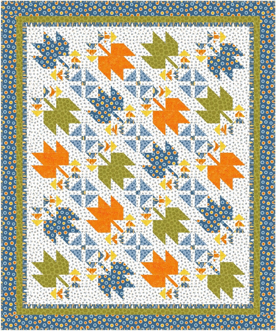 Windblown Quilt Pattern. Hard Copy. - Etsy