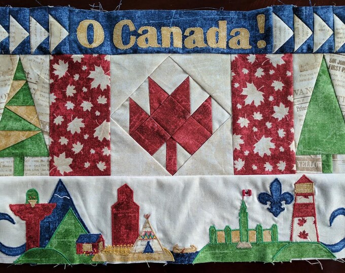 36 X 43 Canadian Cities Fabric Panel by Anderson Design Group for Riley ...