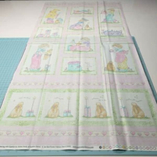 Baby Girl Quilt Panel - Etsy