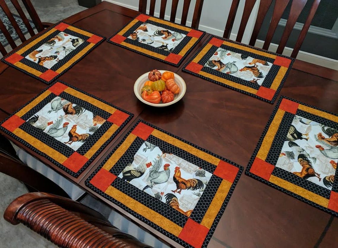 Placemat Pattern 4 O'clock by Miss Winnie Designs - Etsy Australia