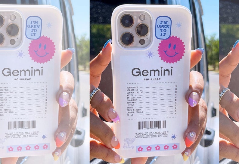 Gemini Receipt Iphone Case / Astrology Phone Case / Trendy - Etsy