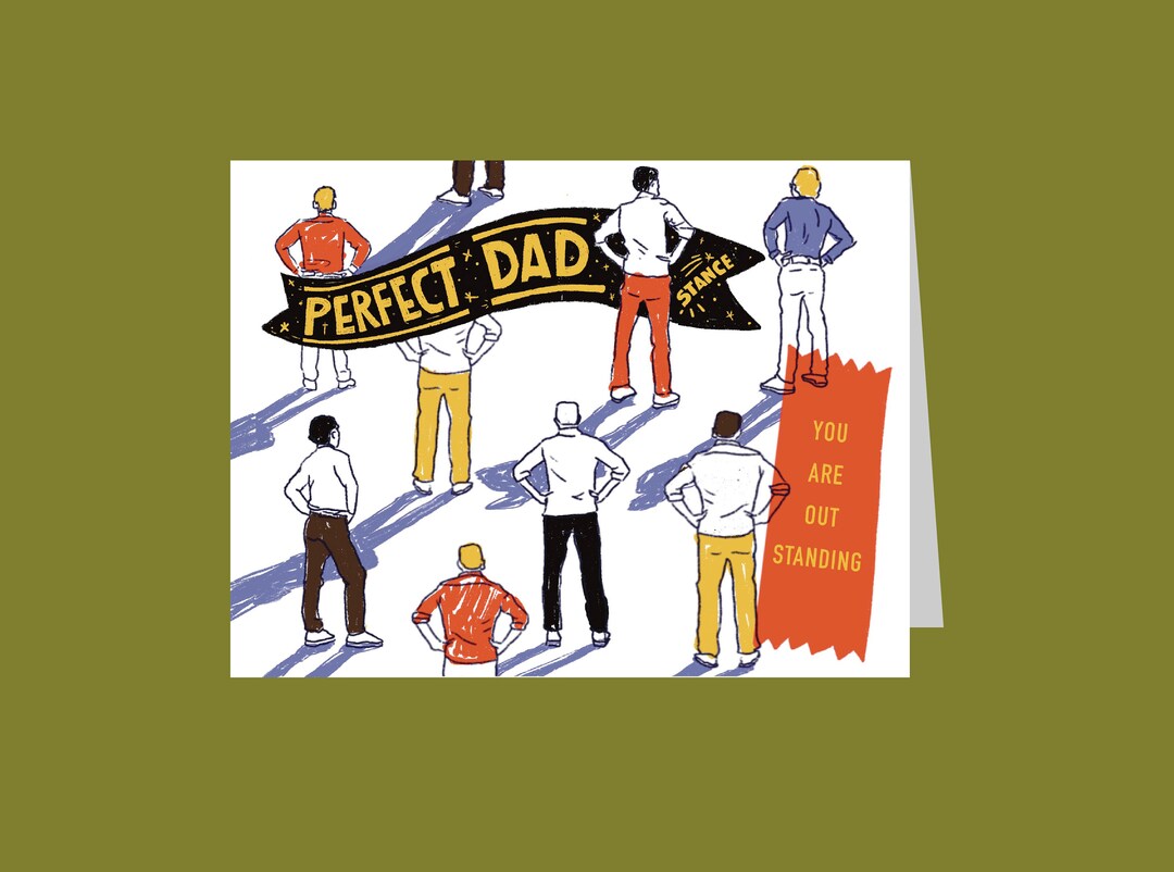Supreme Dad Stance - Father's Day Card - Etsy