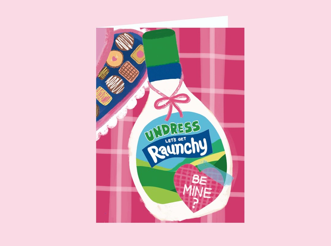 Funny Ranch Dressing Valentine - Raunchy Valentines Greeting Card - Etsy