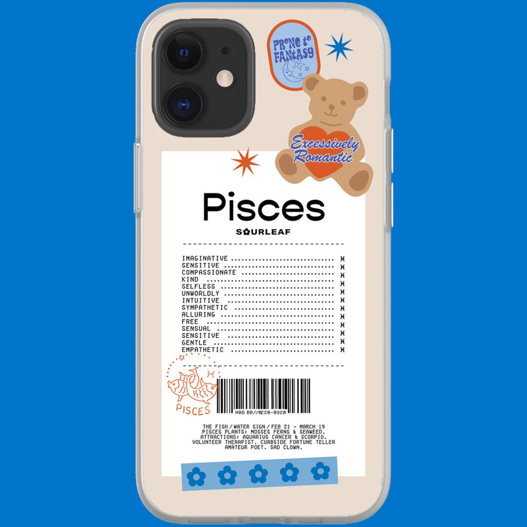 Pisces Receipt iPhone Case / Astrology Phone Case / Trendy Zodiac ...