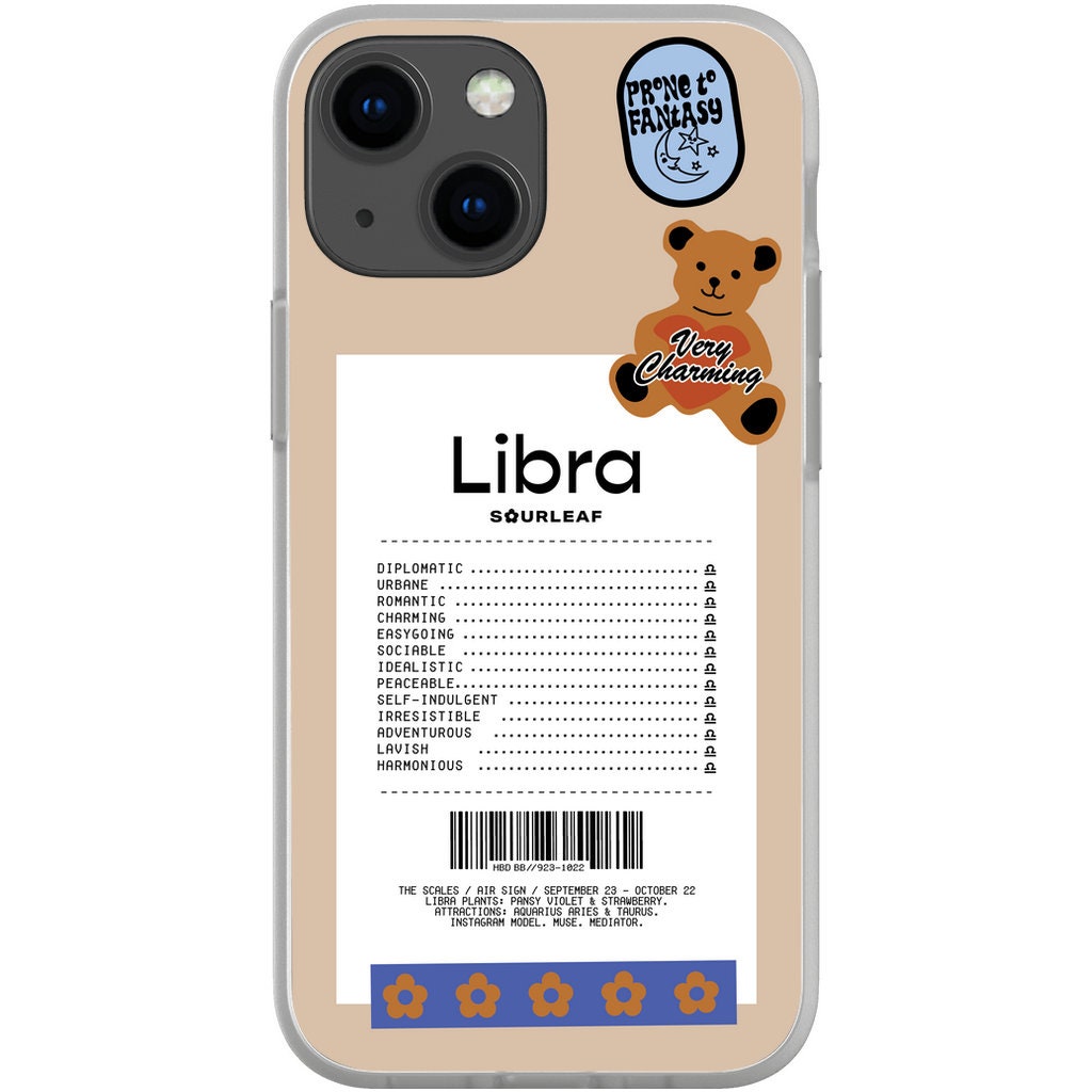 Libra Receipt Iphone Case / Astrology Phone Case / Trendy | Etsy