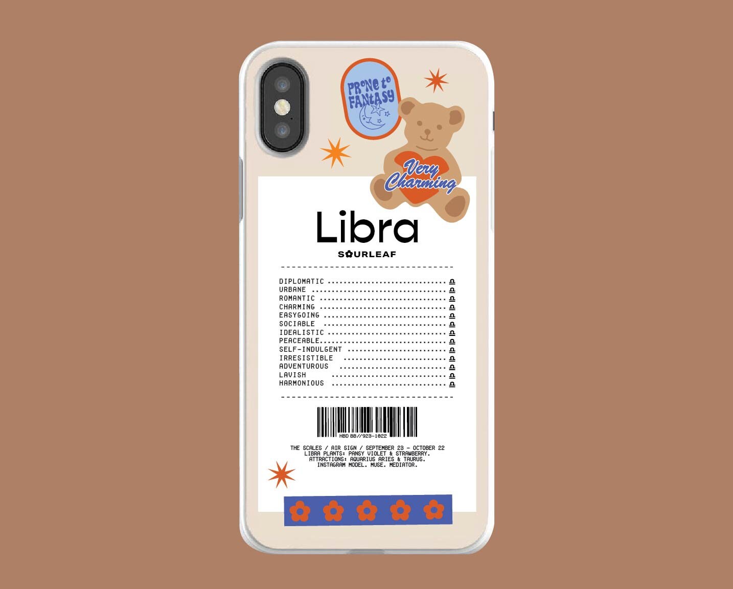 Libra Receipt Iphone Case / Astrology Phone Case / Trendy | Etsy
