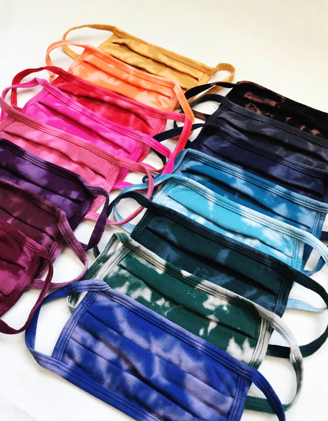 Cotton Tie Dye Face Mask Tie Dye Mask Washable Adult - Etsy