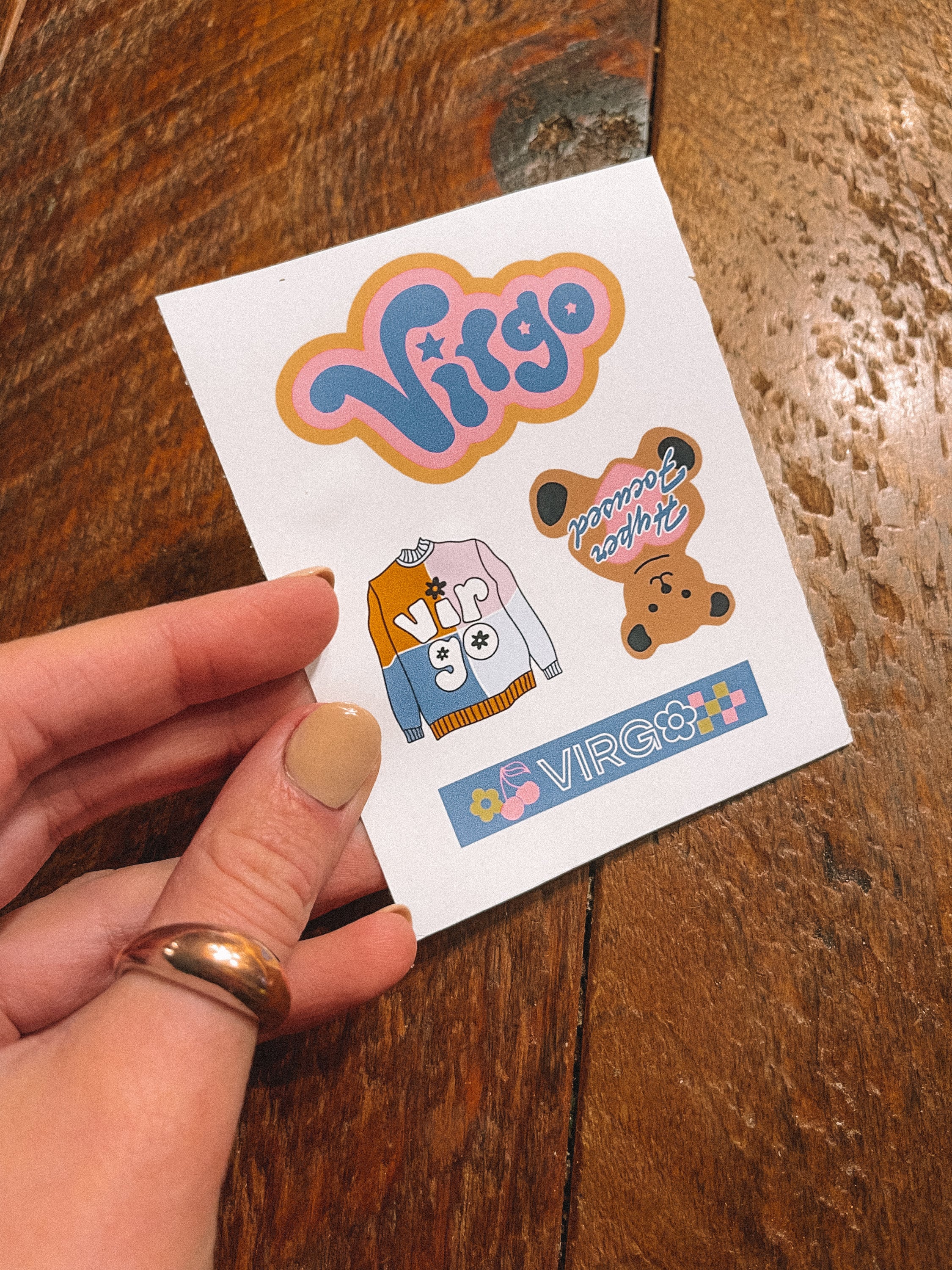 Virgo Astrology Sticker Sheet - Etsy