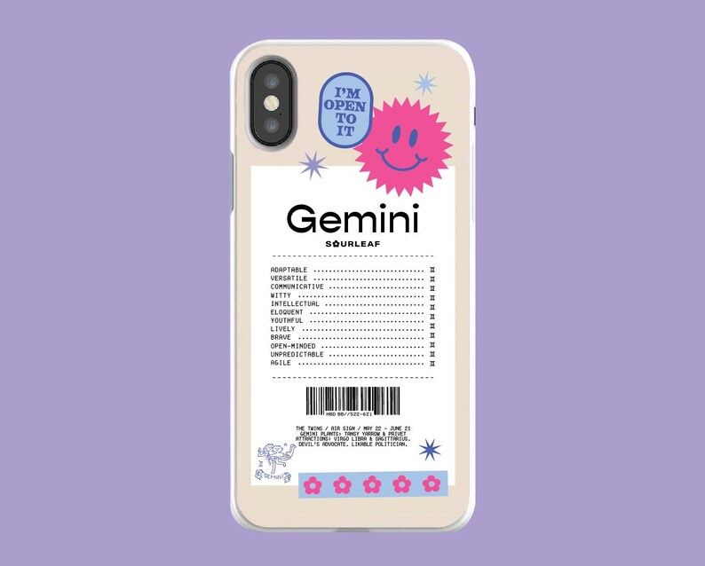 Gemini Receipt Iphone Case / Astrology Phone Case / Trendy - Etsy