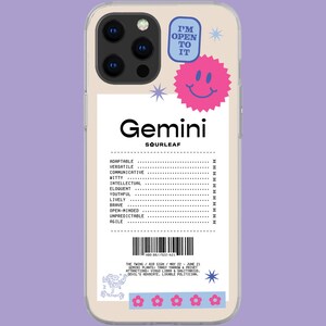 Gemini Receipt iPhone Case / Astrology Phone Case / Trendy Zodiac ...