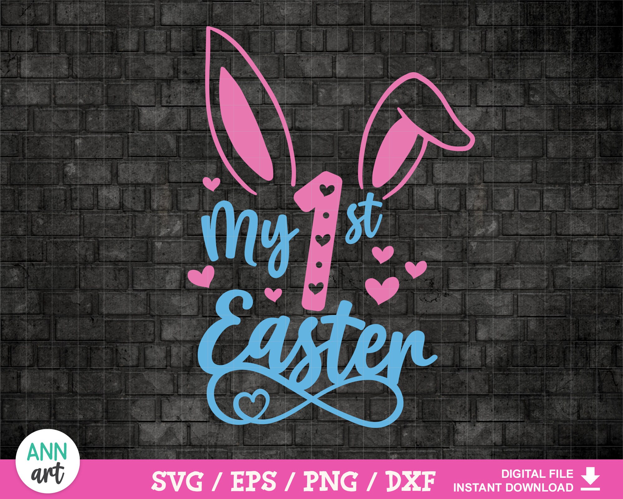 My First Easter Svg Easter Bunny Svg Baby Easter Svg - Etsy
