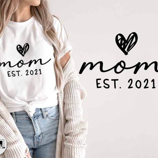 Mom Est Svg - Etsy