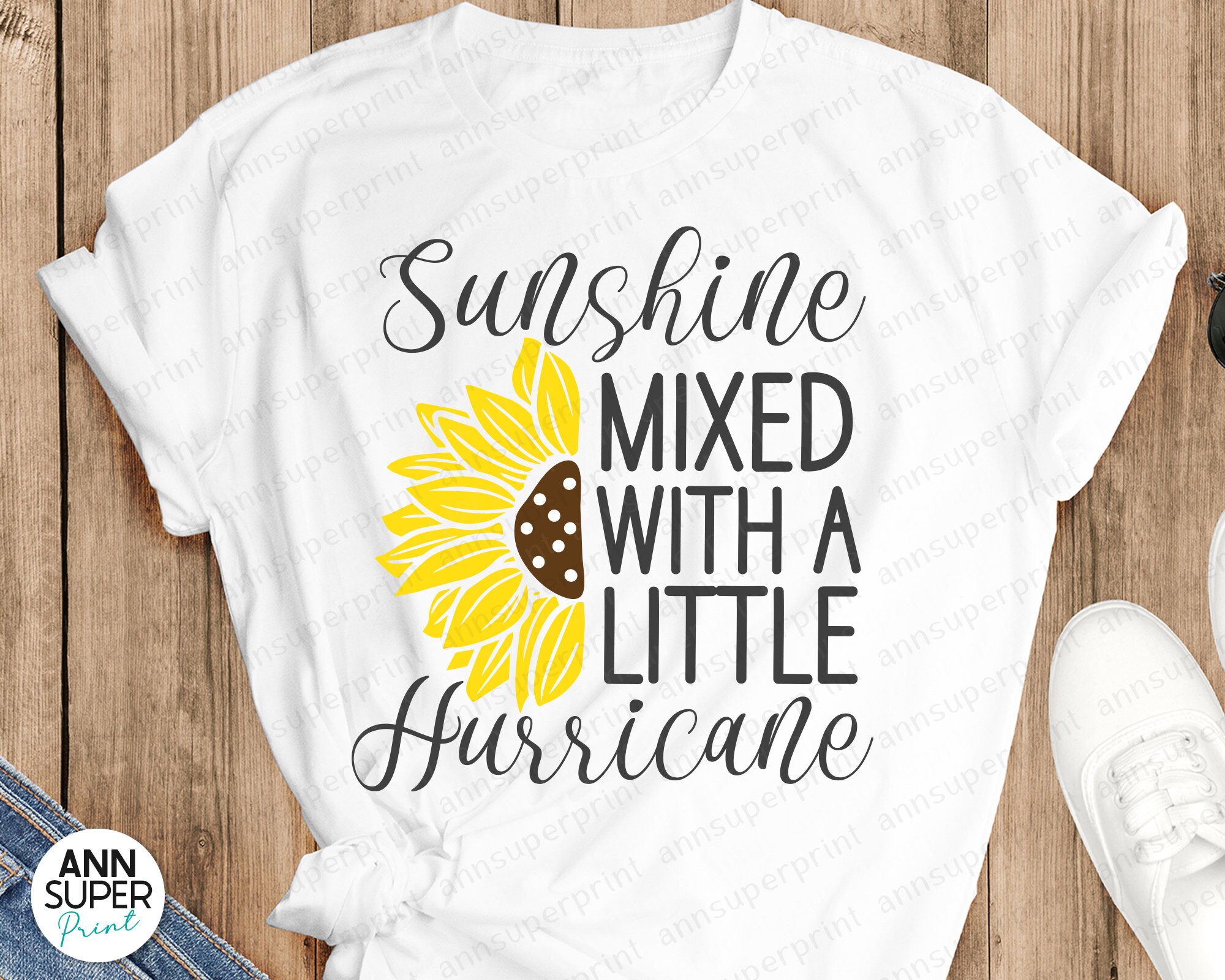 Sunflower Hurricane Quote SVG – Summer Cricut Silhouette (digital File ...