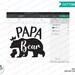 Papa Bear Svg Bear Svg Fathers Day Svg Dad Bear Svg Daddy - Etsy
