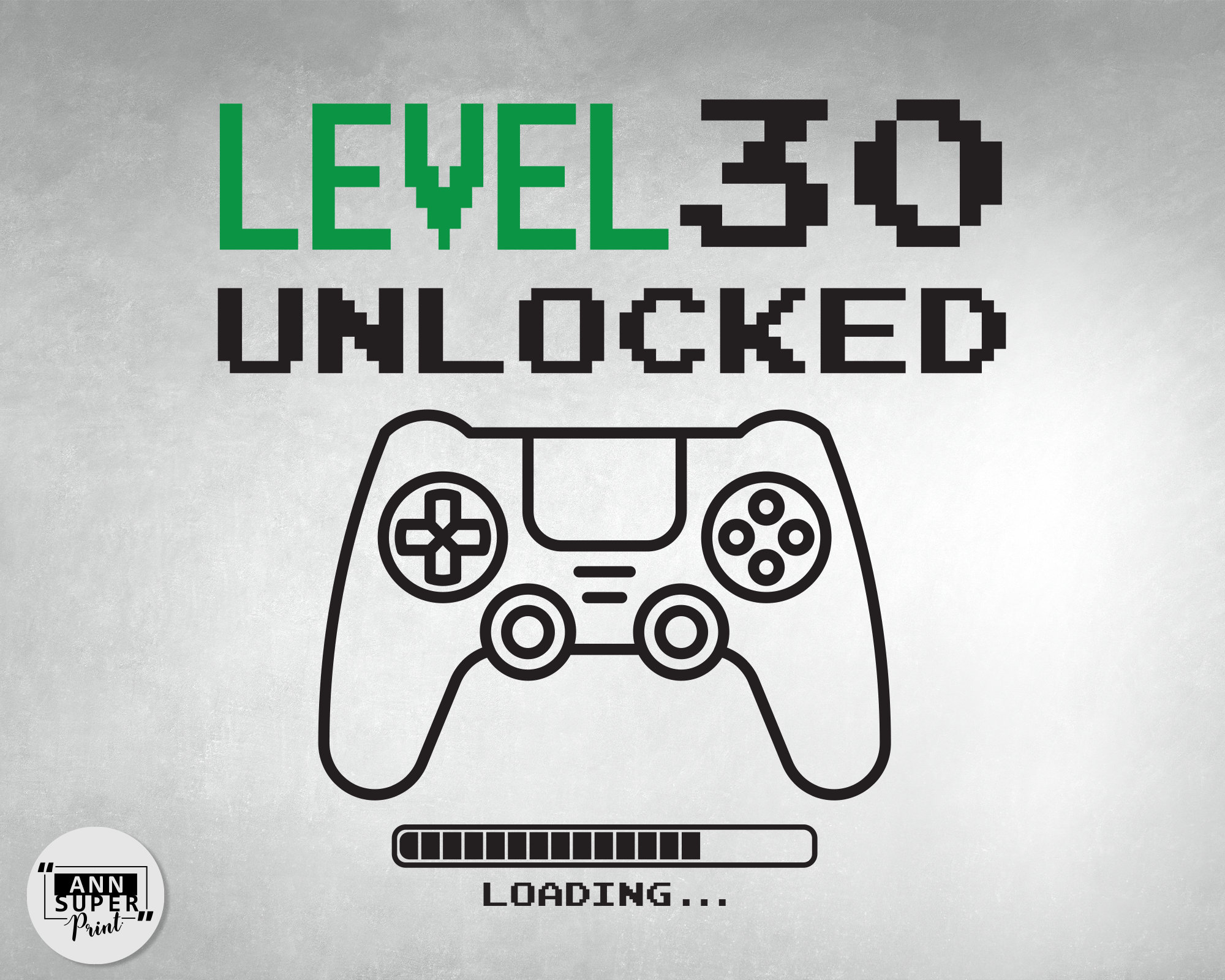 Level 30 Unlocked Svg 30th Birthday Svg Game Controller Svg - Etsy ...