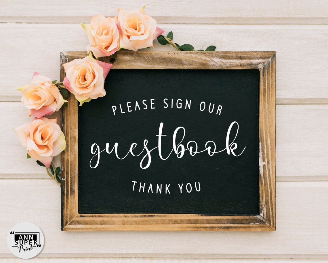 Guest Book Wedding Sign Svg Wedding Photos Svg Please Sign - Etsy