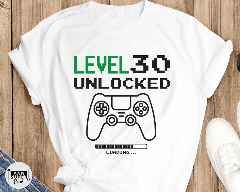Level 30 Unlocked Svg 30th Birthday Svg Game Controller Svg | Etsy