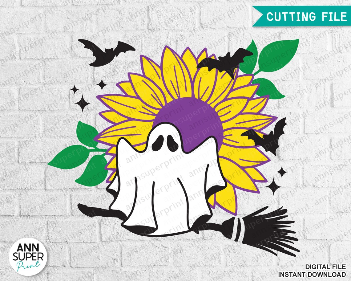 Layered Floral SVG Ghosts Floral Svg Halloween Svg Ghost - Etsy