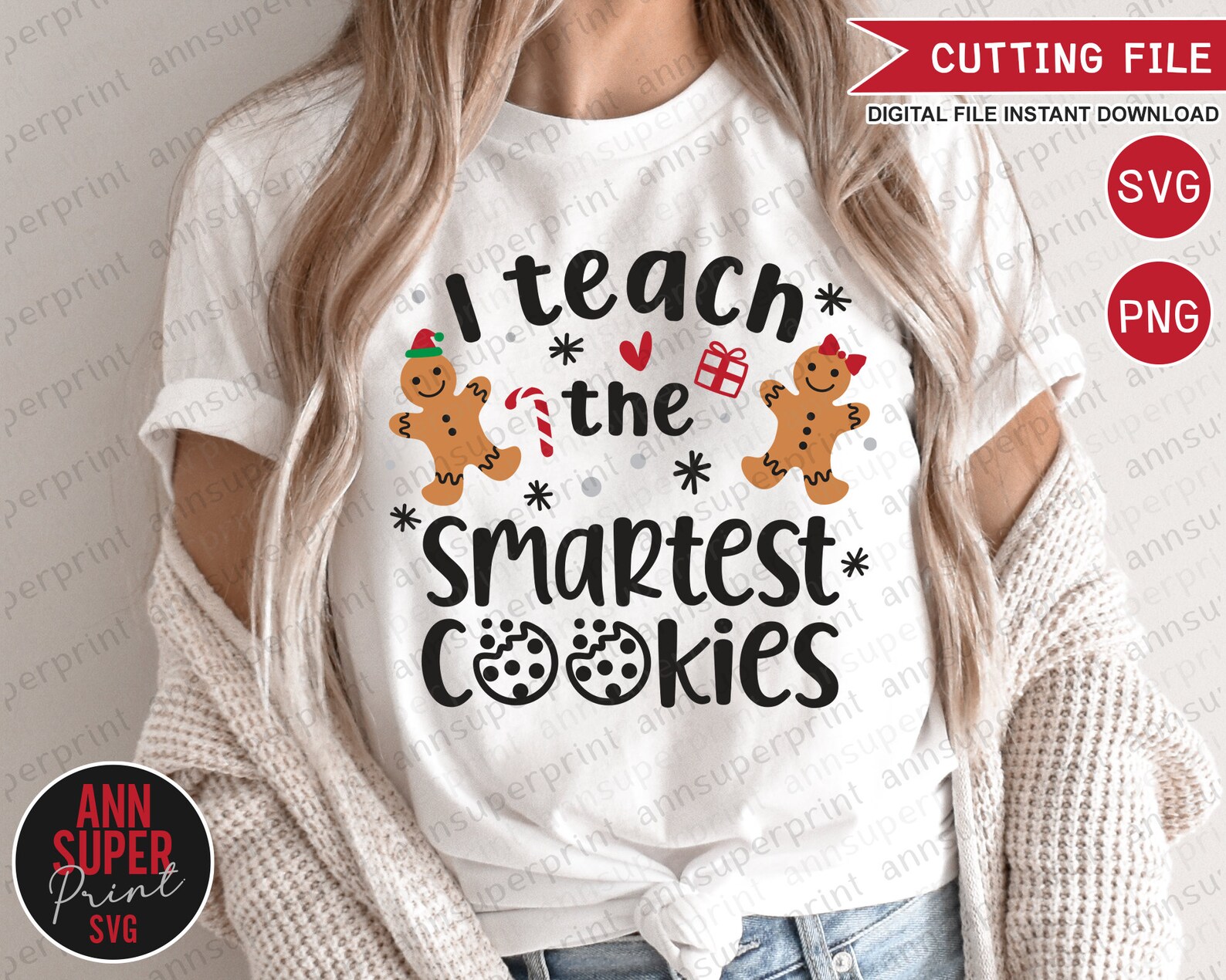 I Teach the Smartest Cookies Svg Cookie Santa Svg - Etsy