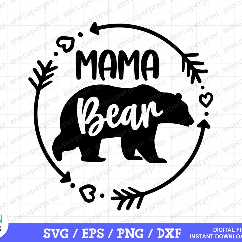 Mama Bear Svg - Etsy