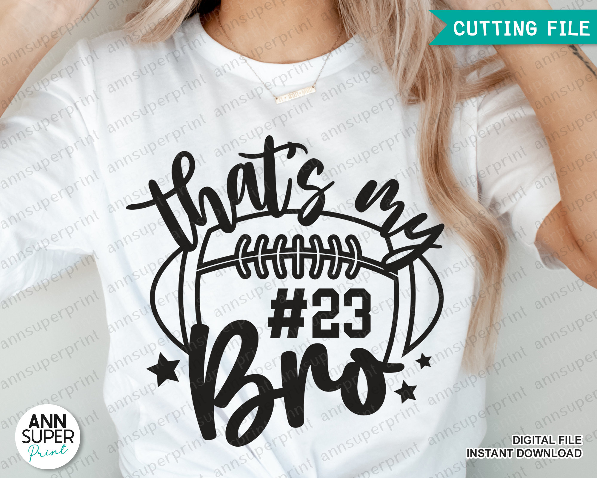 That's My Bro Png Svg, Football Brother Svg, Cheer Sister Shirt ...