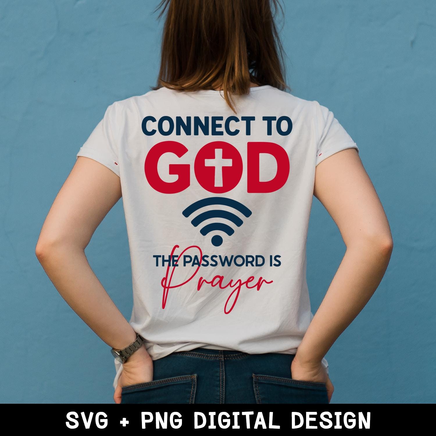 Connect to God the Password is Prayer SVG, Worship Sayings, Prayer Svg ...