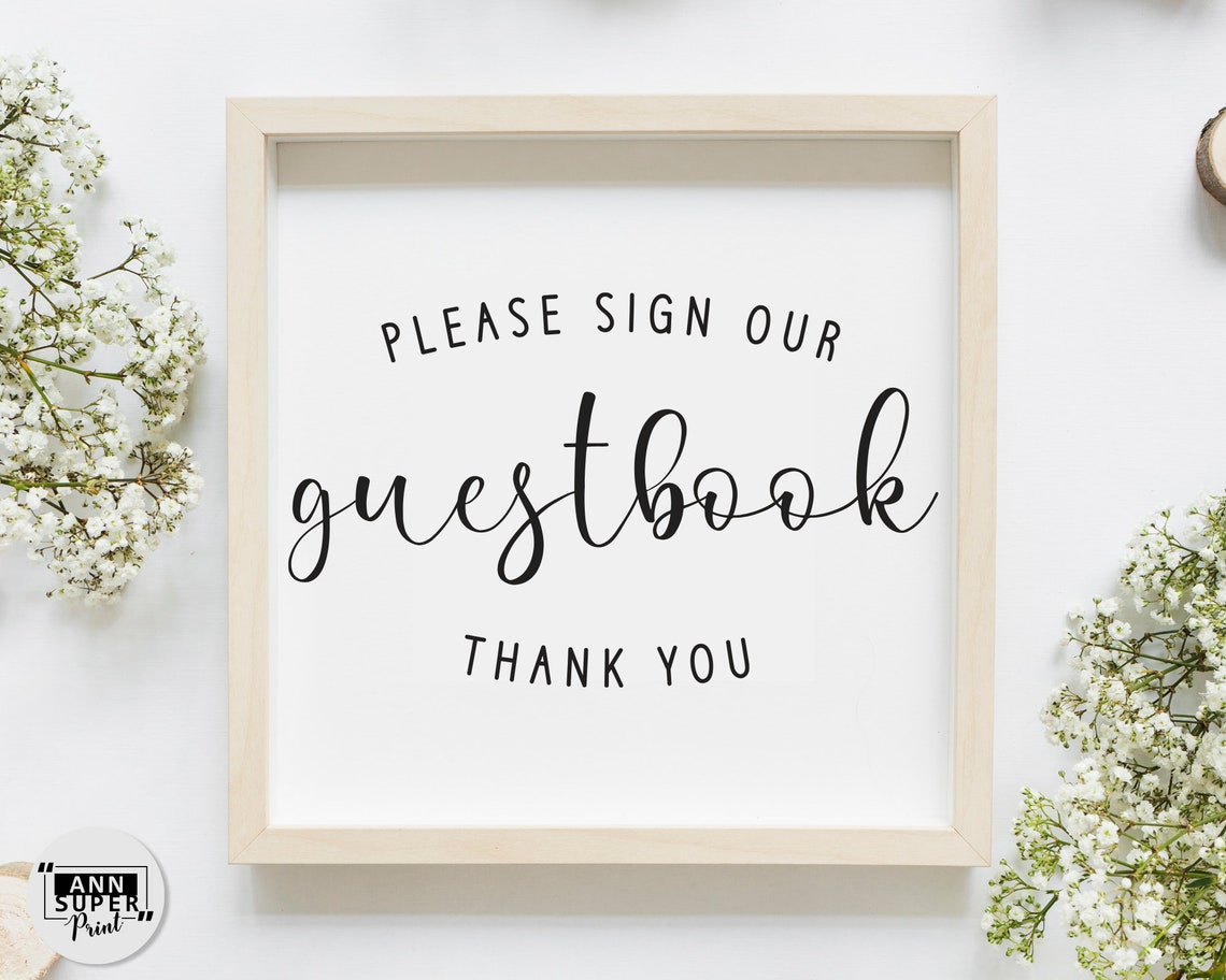 Guest Book Wedding Sign Svg Wedding Photos Svg Please Sign - Etsy