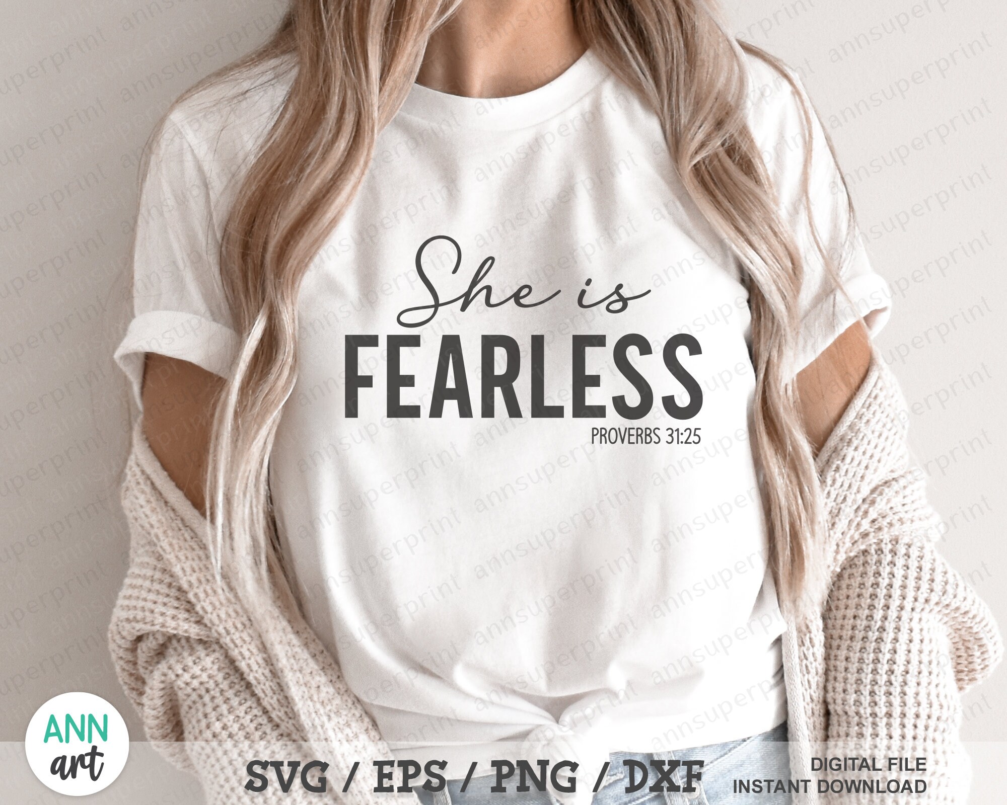 She Is Fearless Svg Proverbs 31 25 Svg She Is Strong Svg Etsy
