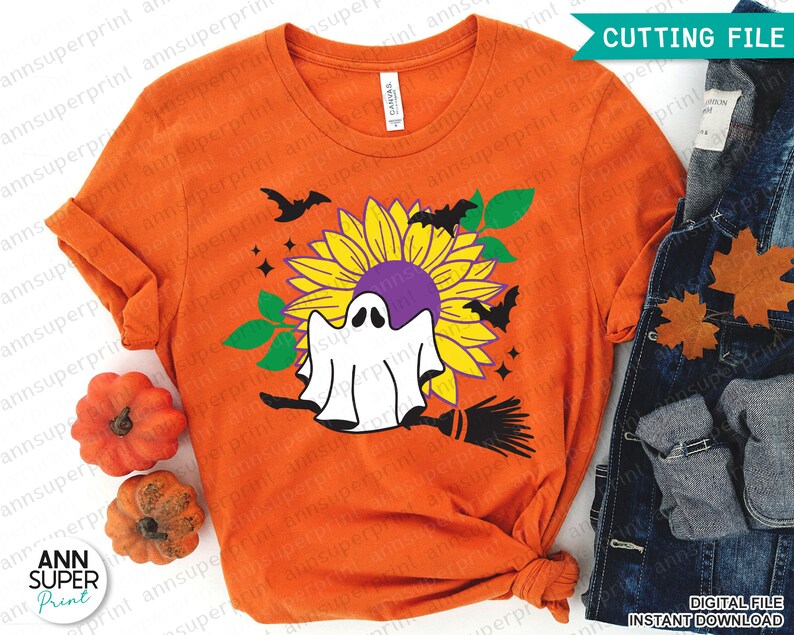 Layered Floral SVG Ghosts Floral Svg Halloween Svg Ghost - Etsy