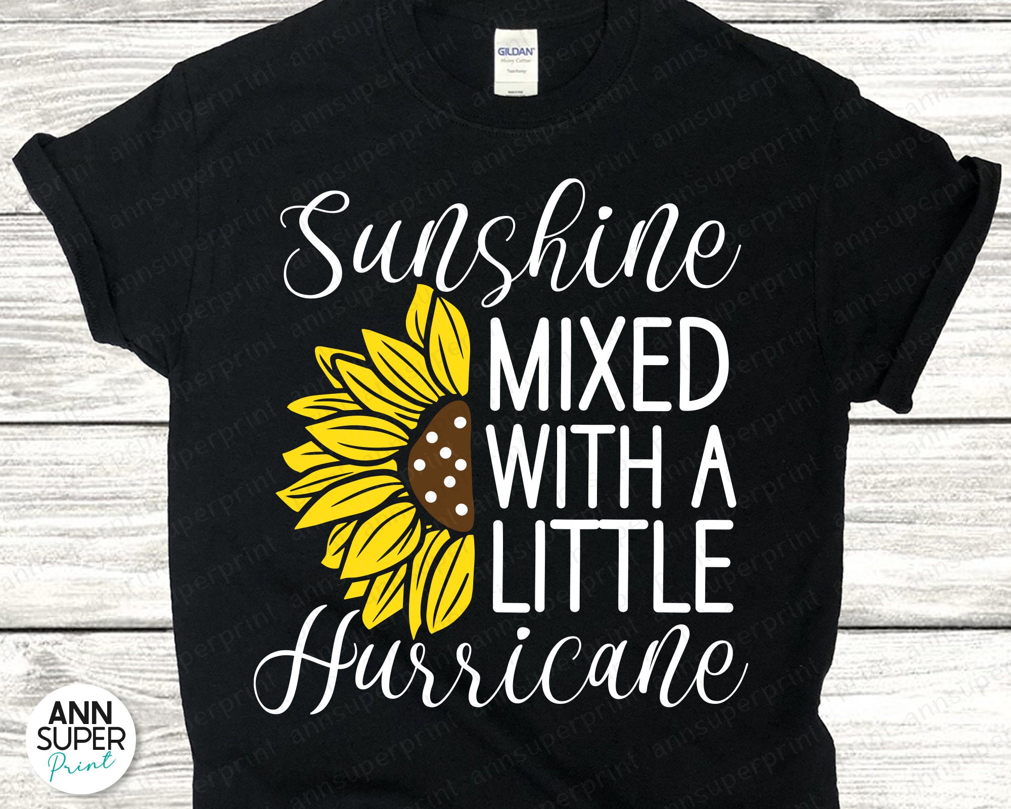 Sunflower Hurricane Quote SVG – Summer Cricut Silhouette (digital File ...