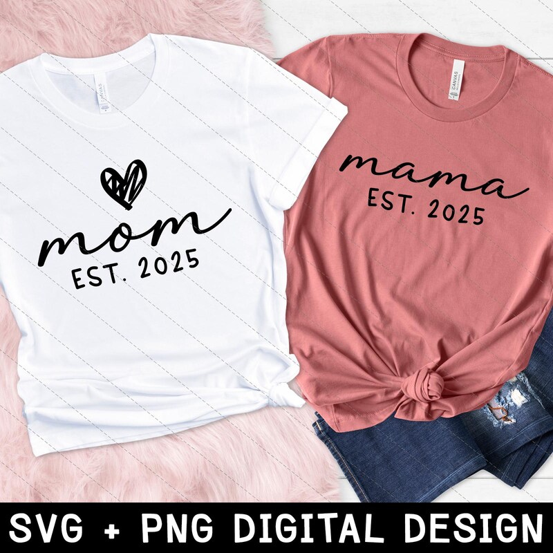 Mom Established Svg - Etsy