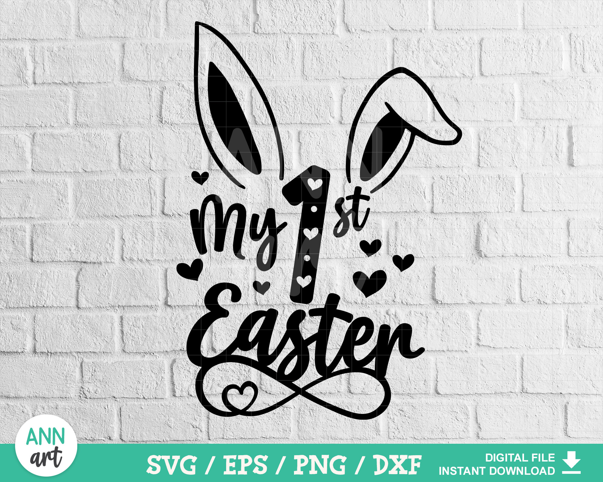 My First Easter Svg Easter Bunny Svg Baby Easter Svg - Etsy