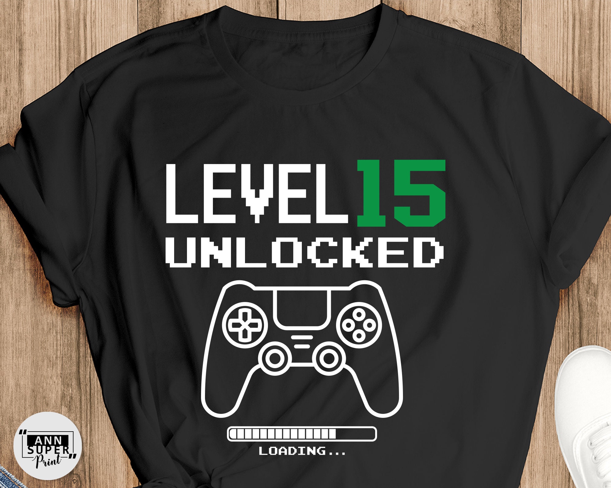 Level 15 Unlocked svg Gamer birthday 15 Gamer birthday svg | Etsy