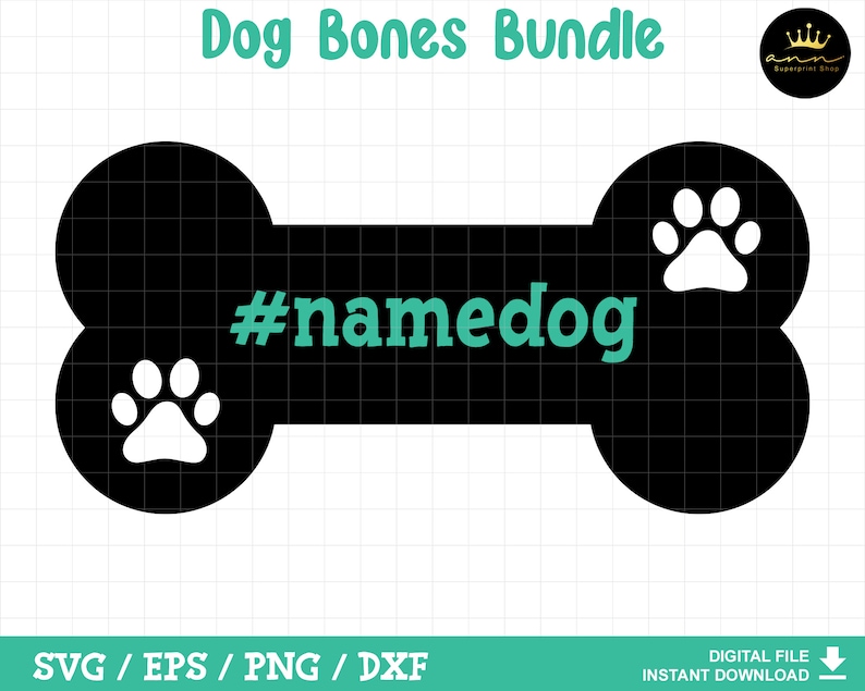 Dog Bone Svg Dog Bone Png Bone Svg Dog Bone Svg File Dog - Etsy