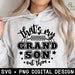 That's My Grandson Out There Svg Png, Football Grandma Svg, Football ...