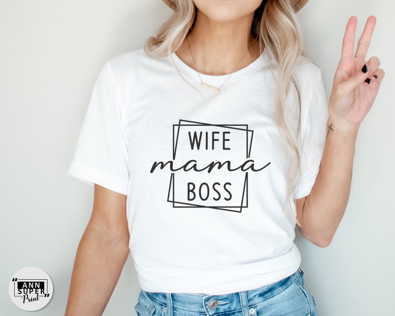 Wife Mom Boss Svg Wifey Mama Boss Svg Momboss Svg Png Dxf Etsy