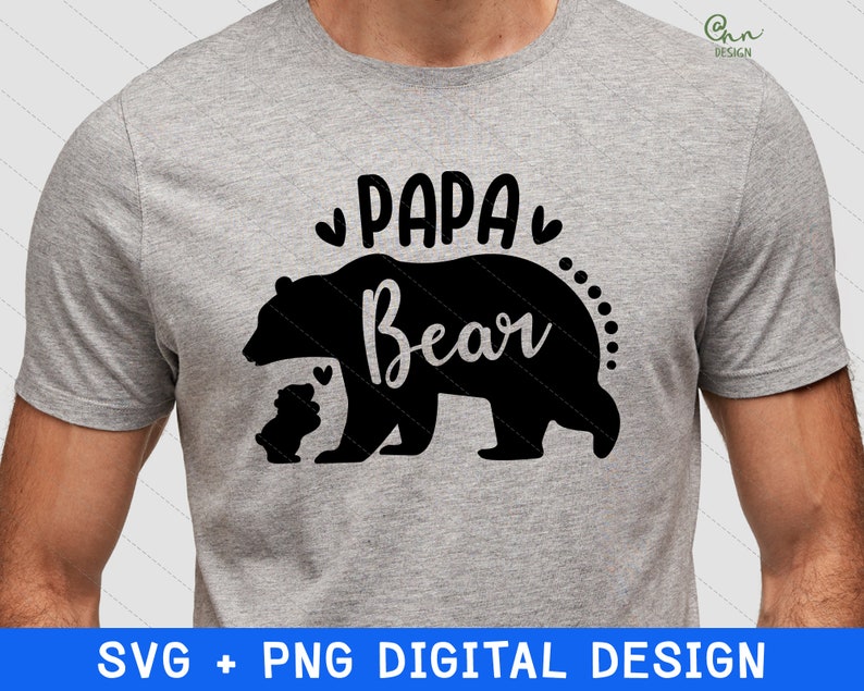 Papa Bear Svg, Bear Svg, Fathers Day Svg, Dad Bear Svg, Daddy Bear Svg ...