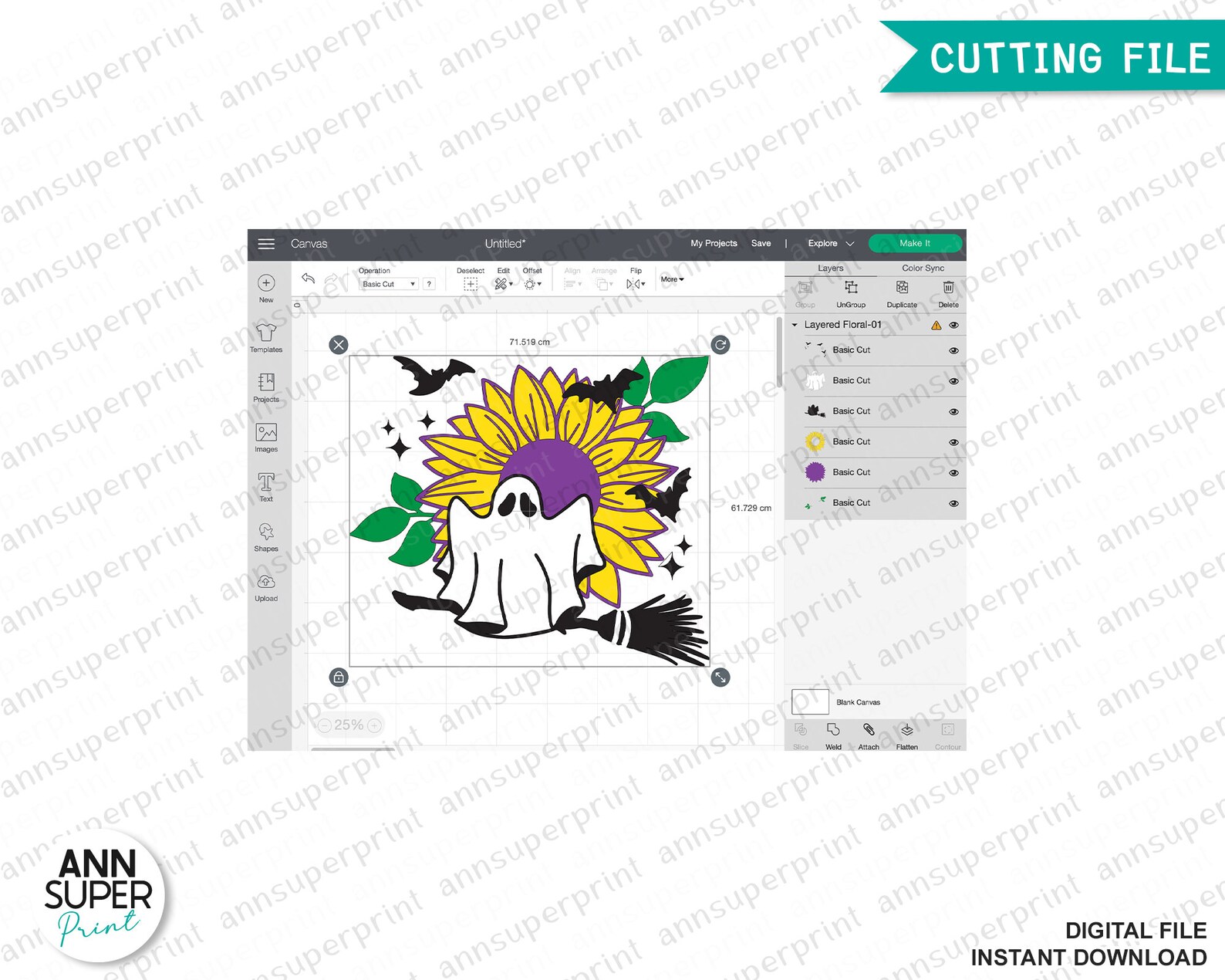 Layered Floral SVG Ghosts Floral Svg Halloween Svg Ghost - Etsy