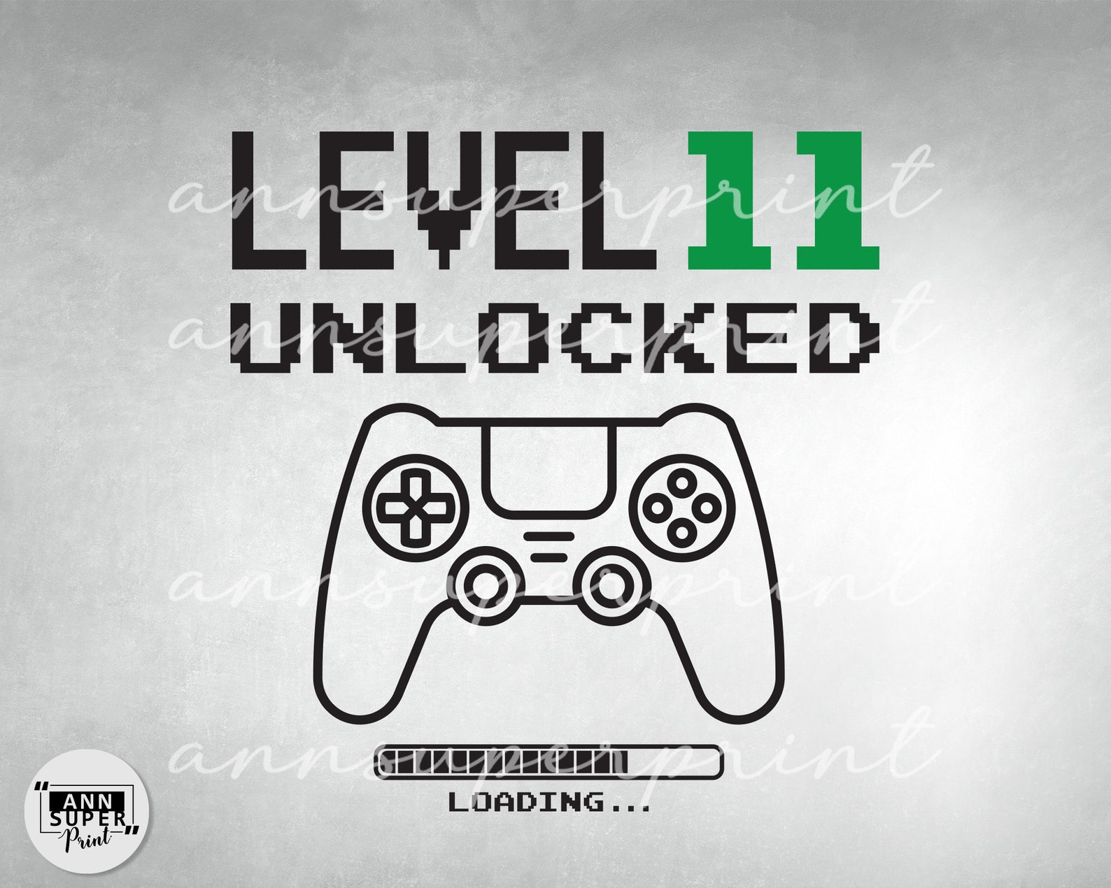 Level 11 Unlocked Svg 11th Birthday Svg Gamer Birthday Svg | Etsy