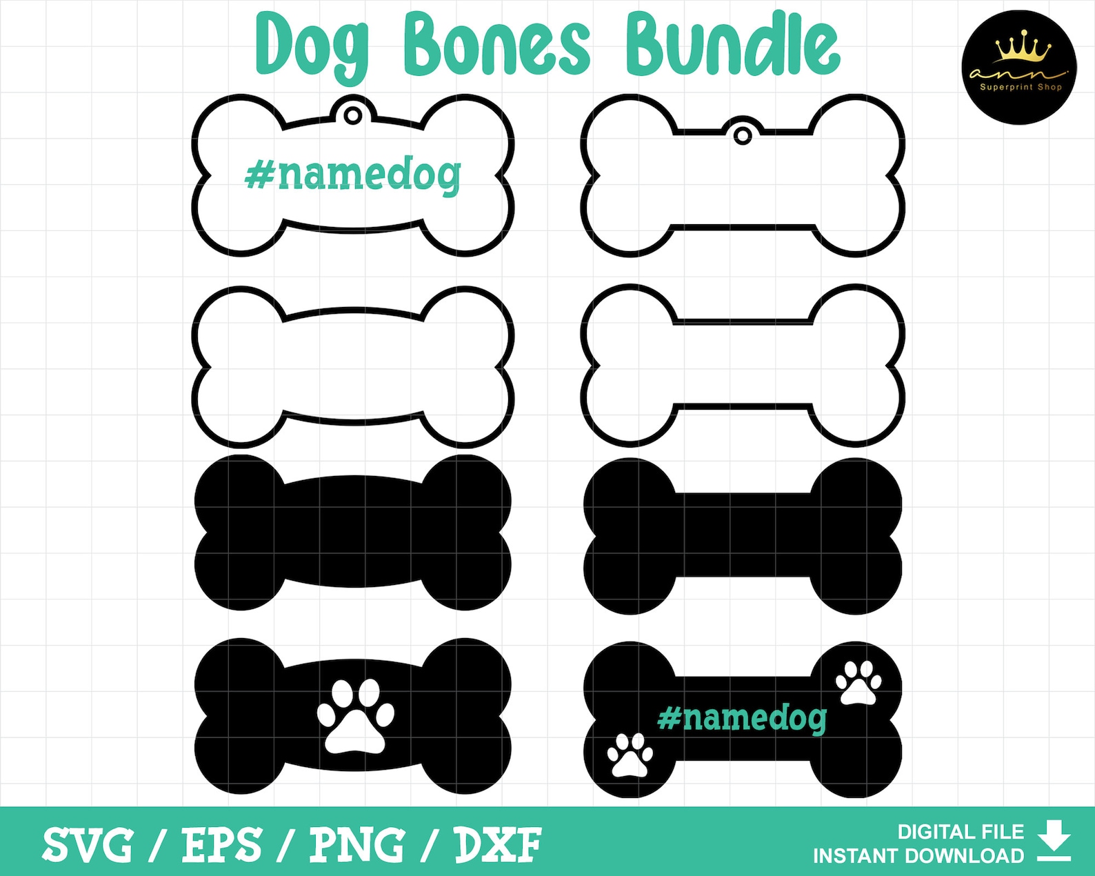 Dog Bone Svg Dog Bone Png Bone Svg Dog Bone Svg File Dog - Etsy Ireland