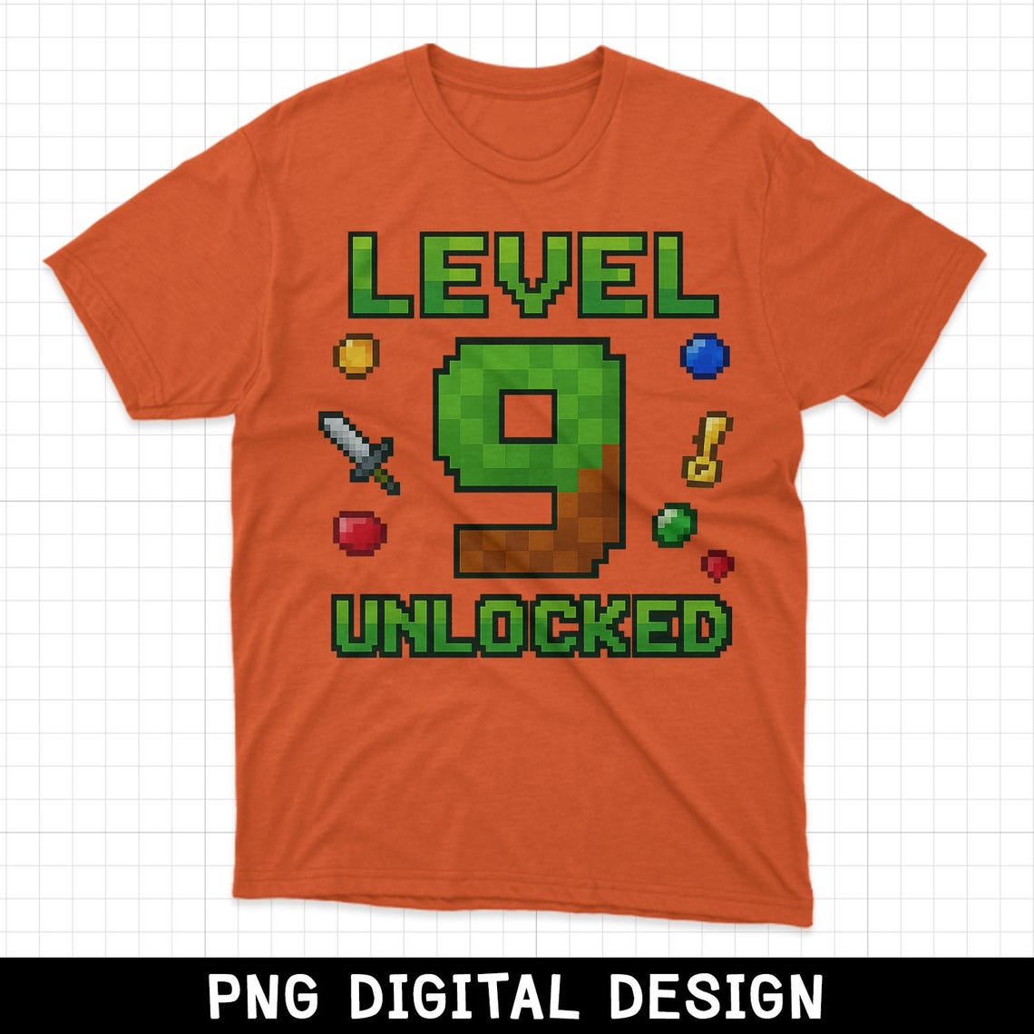 Level 9 Unlocked PNG, Video Game Birthday (digital Download) - Etsy