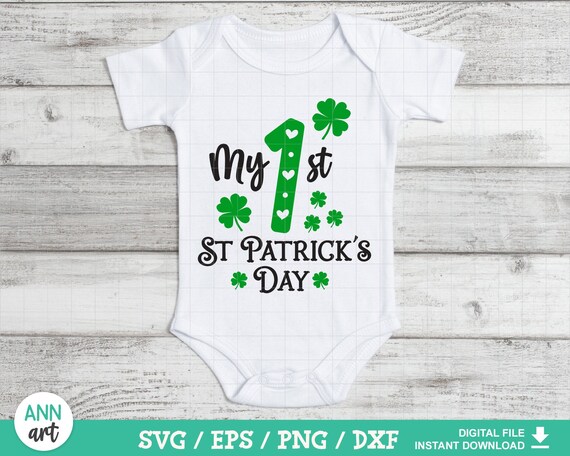 My First St Patricks Day Svg Baby 1st St Patricks Baby Svg | Etsy